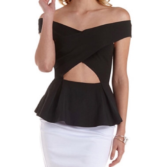 Charlotte Russe | Tops | Crossover Offtheshoulder Wrap Top | Poshmark